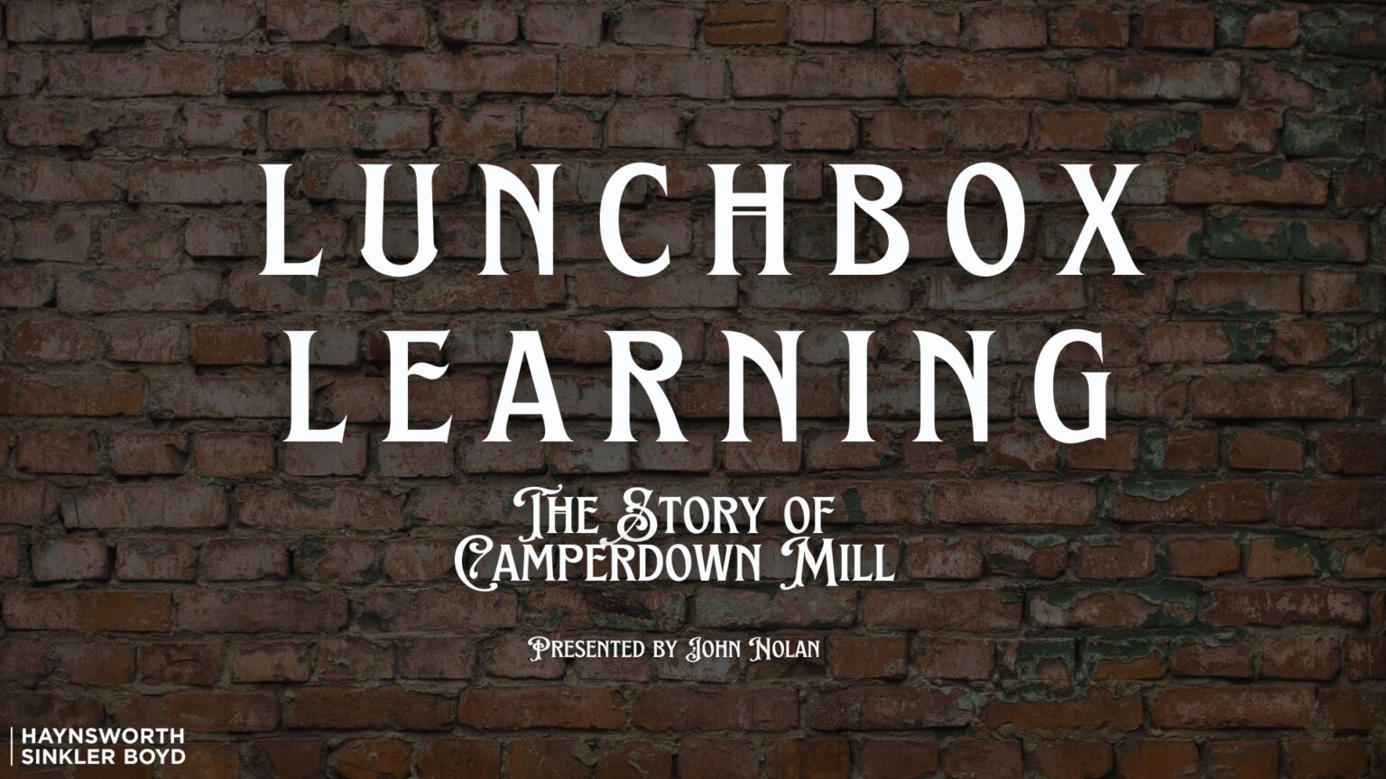 Lunchbox Learning - Upcountry History Museum